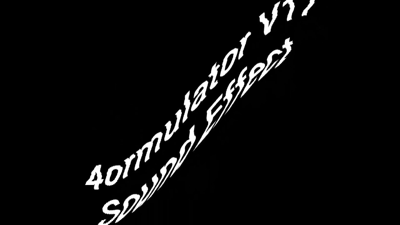 4ormulator V17 Sound Effect