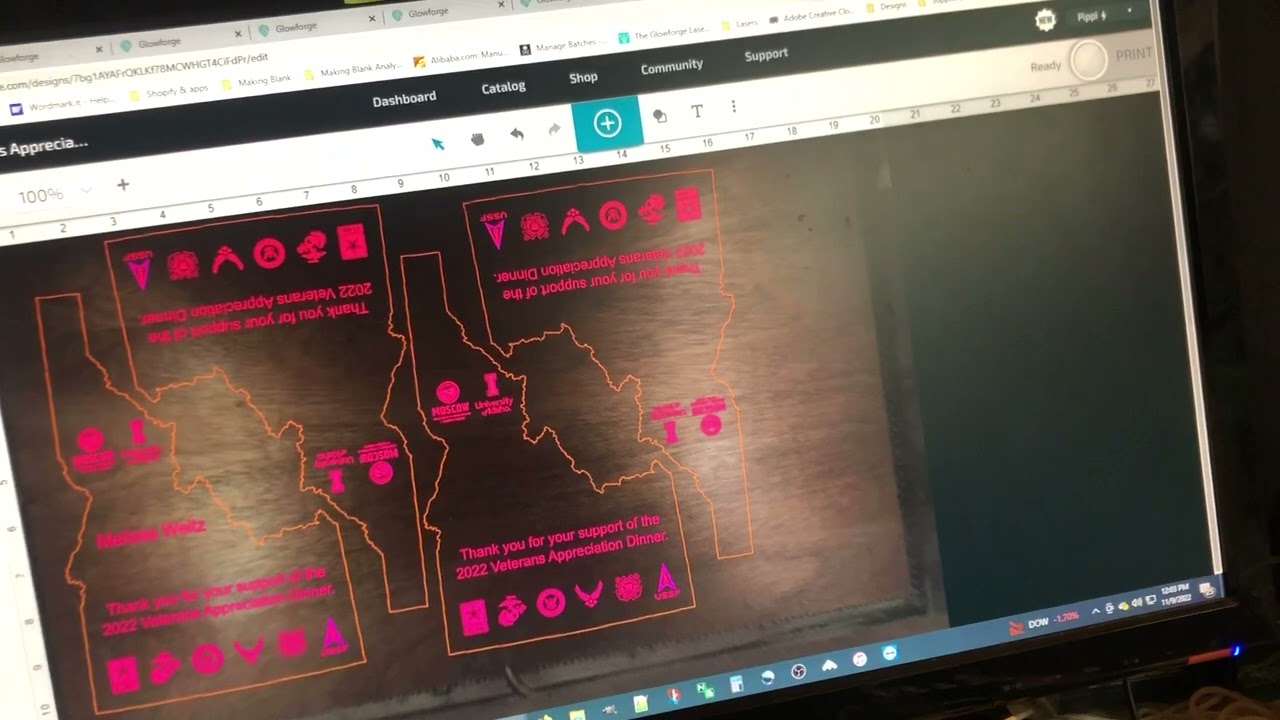 Optimizing your workflow in Glowforge with multiple GFUI browser tabs