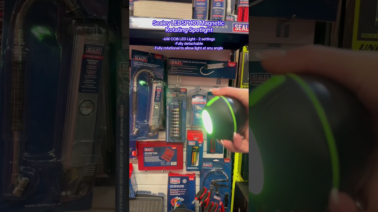 Sealey LEDSPH01 Magnetic Rotating Spotlight 🔦