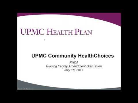 UPMC Community HealthChoices Introduction