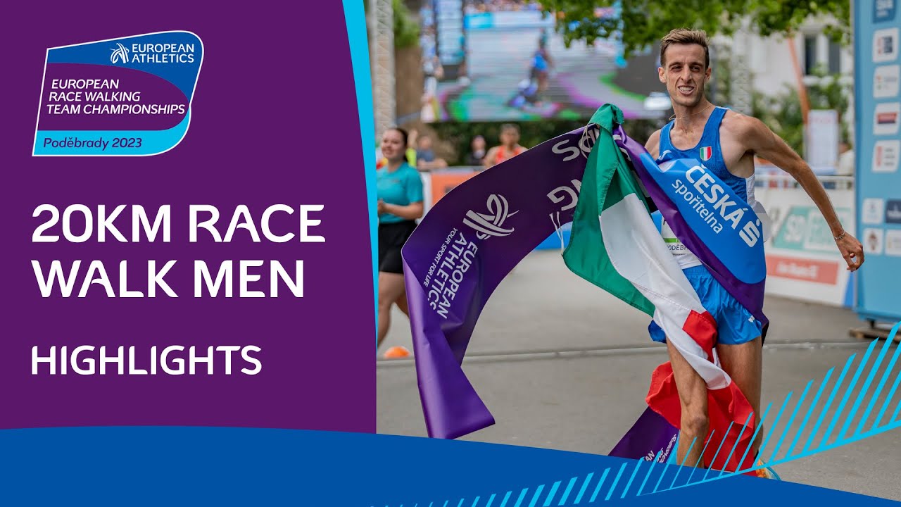 Fortunato wins gold in the 20km race walk | Highlights | Podebrady 2023