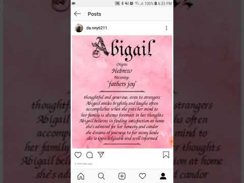 Meaning Of The Name Abigail - Dtmp Drama Alert