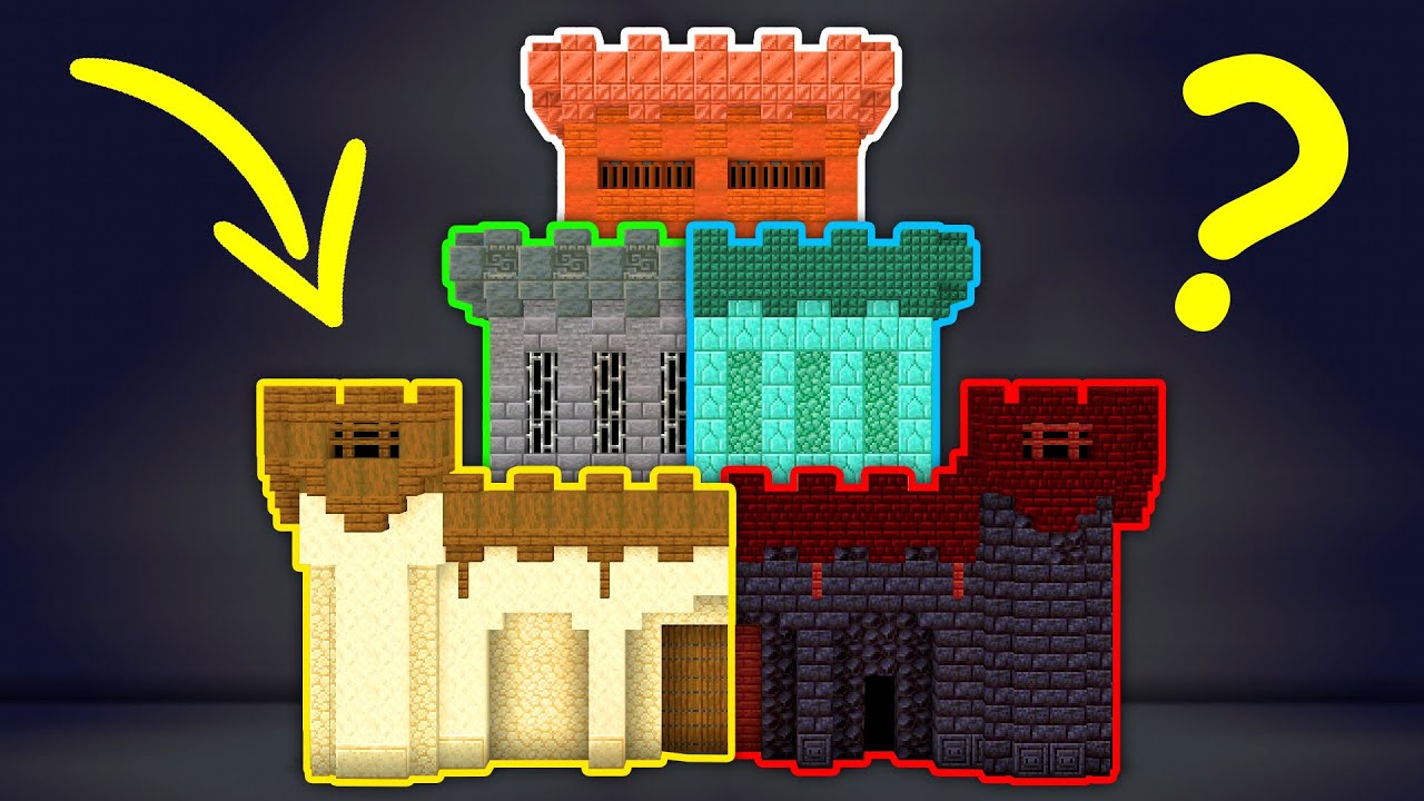 10 Builders vs. 1 Minecraft Medieval Castle