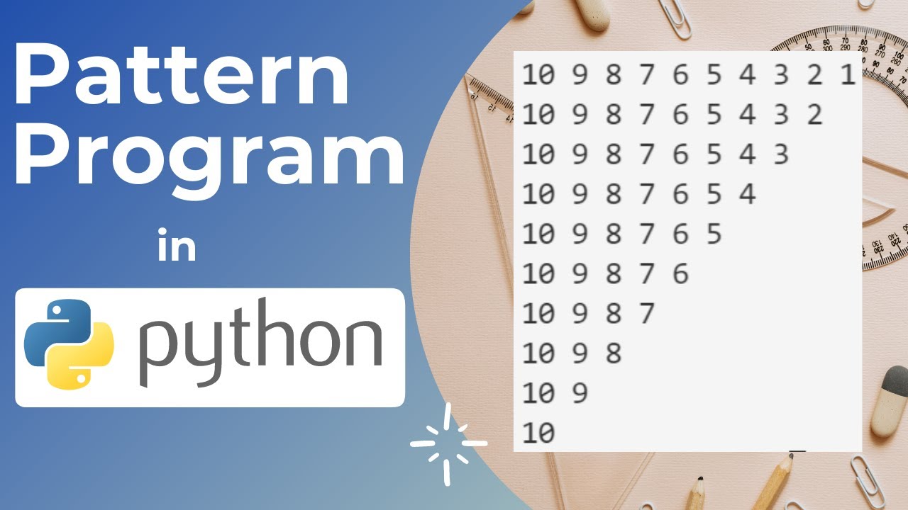 Pattern Program in Python | Basic to Advance | P21