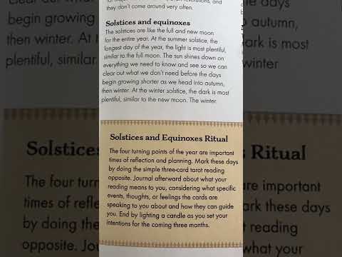 Solstices And Equinoxes Ritual #solstices #equinoxes #ritual #tarot #tarotreading #tarotcards #witch