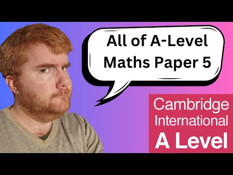 All of A Level Maths Paper 5 Statistics 1 In 2 Hours