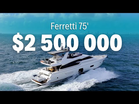 Explore the Luxurious Ferretti 75' Flybridge - A Family Dream Yacht