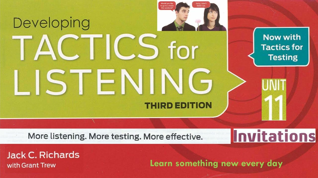 Tactics for Listening Third Edition Developing Unit 11 Invitations