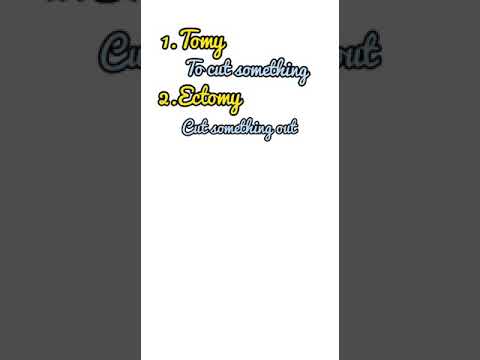 Meaning Of Tomy Ectomy Plasty Pexy Octomy | Meaning of Surgical Terms | Richi k Videos |