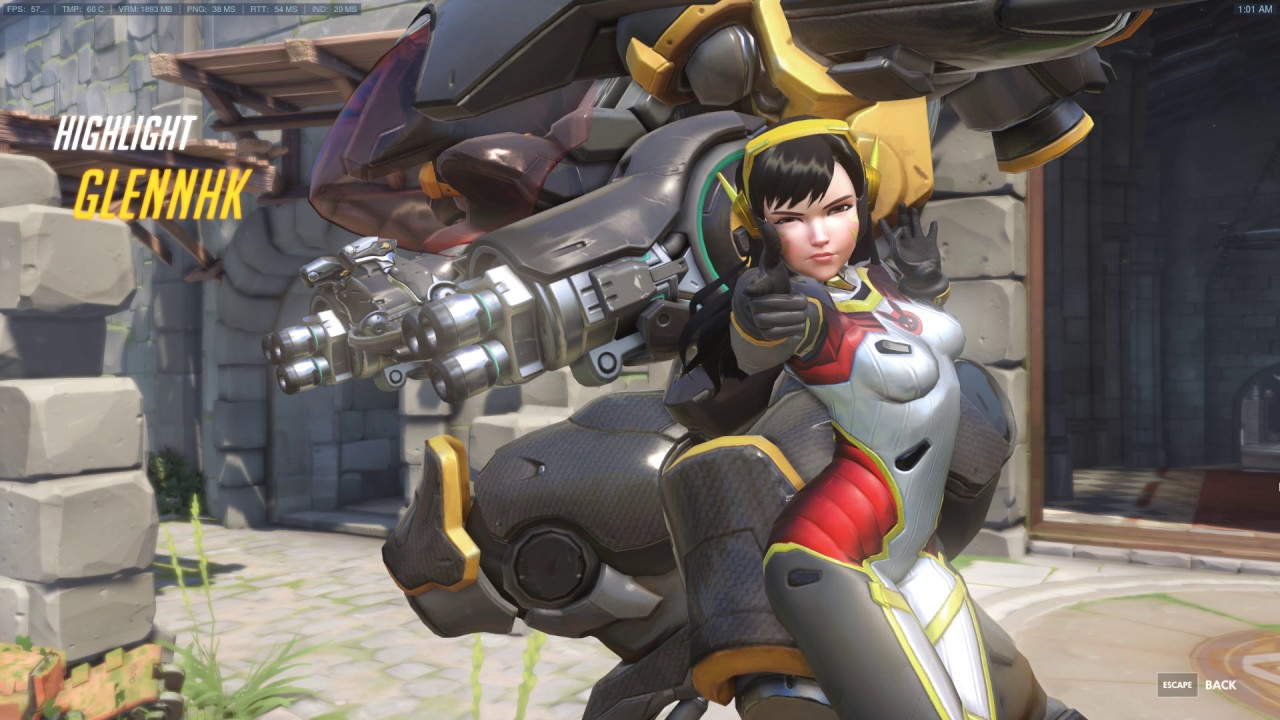 Overwatch - Dva makes pharah kills herself