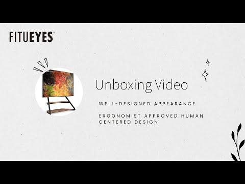 Floor TV Stand With Wheels Eiffel Series 75-100 Inch Unboxing Review