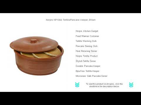Norpro NP1066 Tortilla/Pancake Keeper, Brown