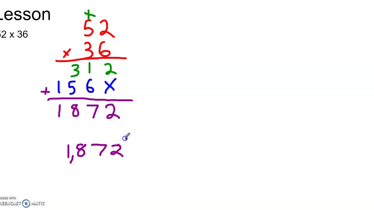 Multiply Using The Standard Algorithm