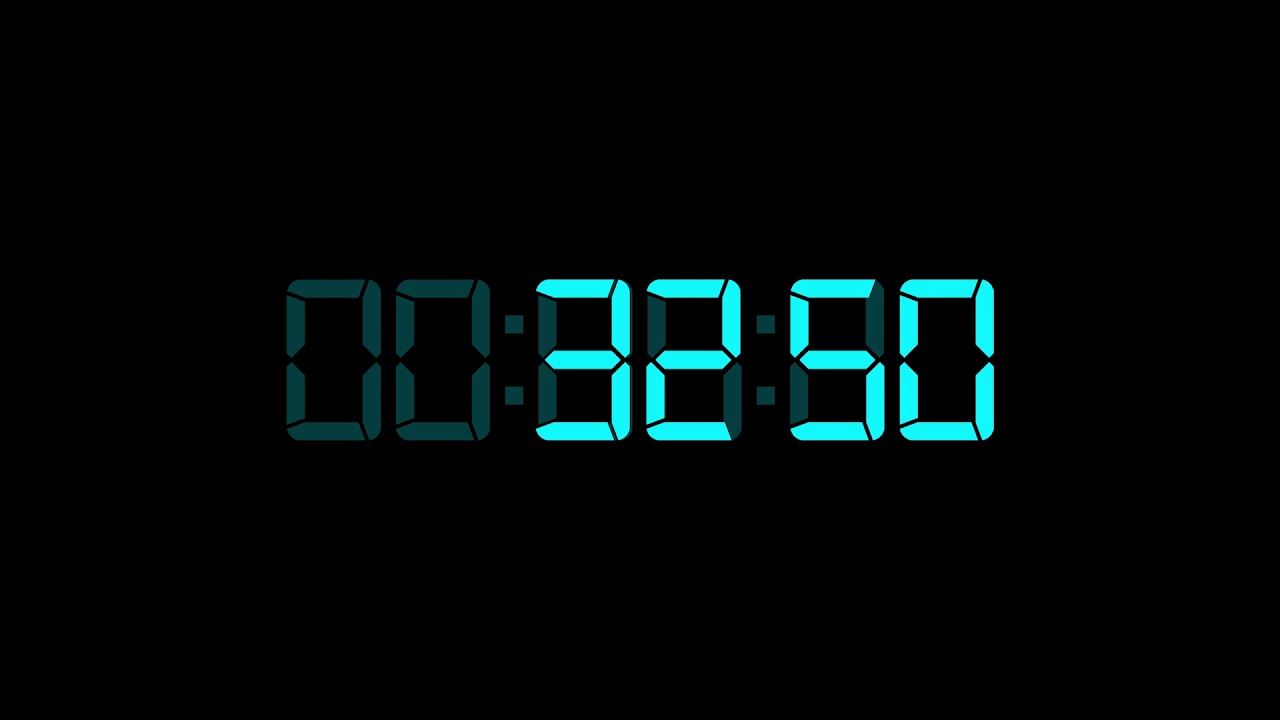 60 second free Countdown timer or stopwatch timer full hd
