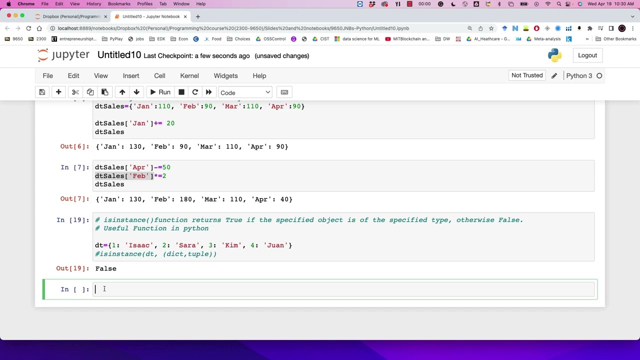 Python Dictionary - Part 1