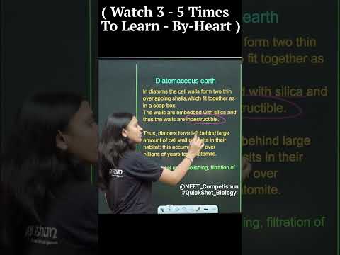 What Are " THE DIATOMACEOUS EARTH " With QuickShot Biology | #Poonam | #shorts#neet#biology#NEET2024
