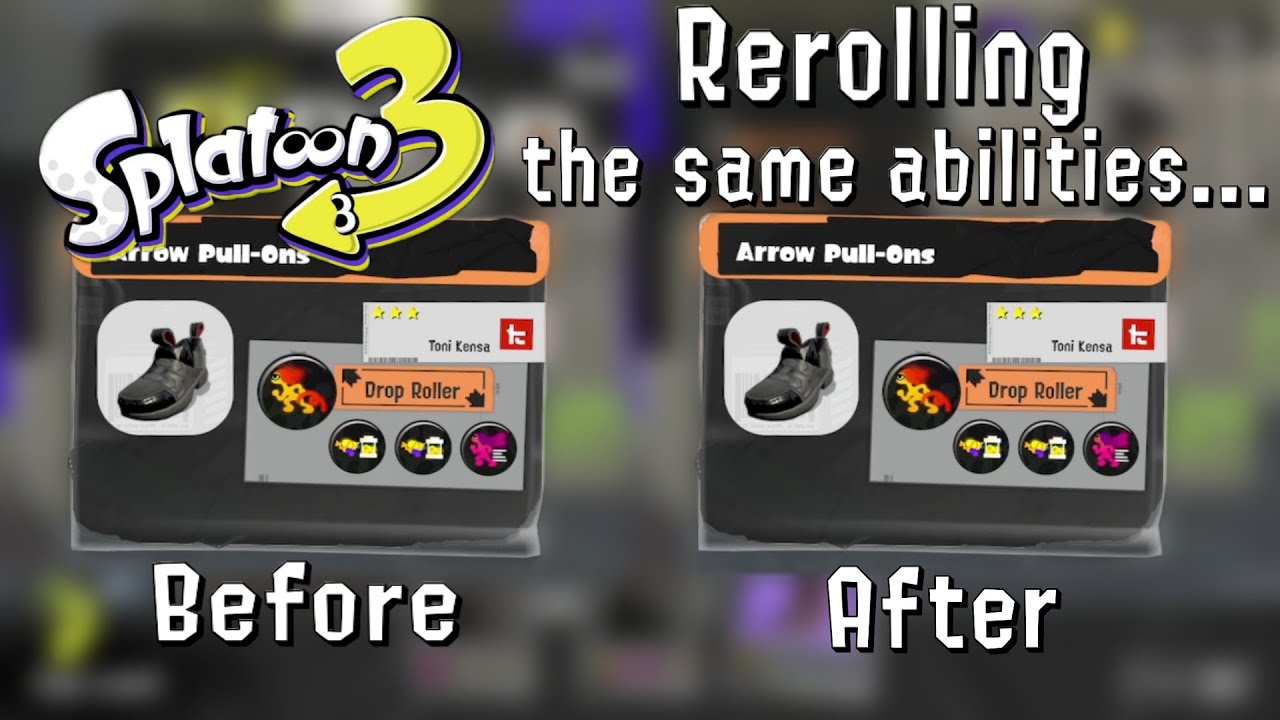 Splatoon 3: Rerolling the same abilities...