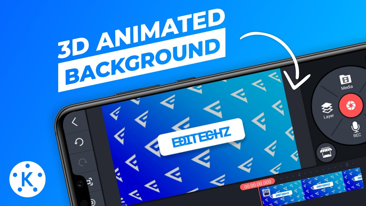 Make This 3D Animated Background In KineMaster 🔥