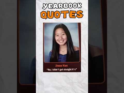 MY SCHOOL'S FUNNIEST YEARBOOK QUOTES 📙 [2] #Shorts