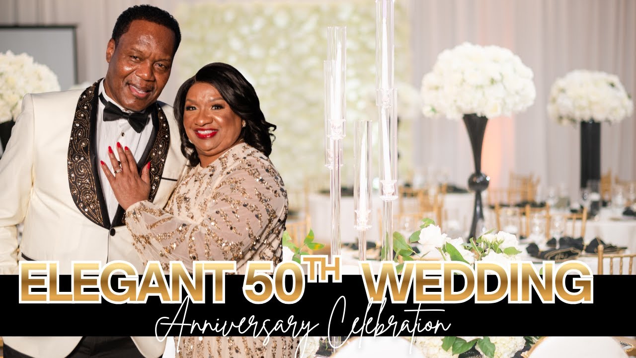 Stunning Gold 50th Wedding Anniversary Celebration | Party Planning Tips