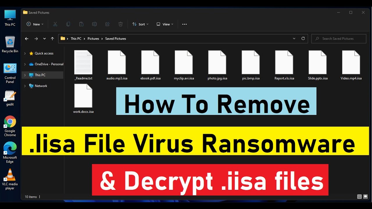 Remove Iisa File Virus (Ransomware). How to Decrypt .iisa Files. Free Guide