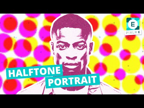 Pixlr E Tutorial | How to create a Halftone portrait in Pixlr E 2023