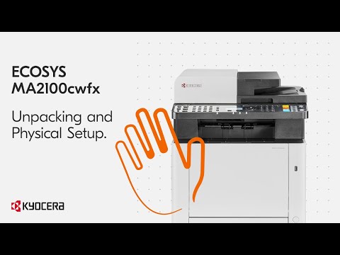 Kyocera MA2100cwfx Unpacking and Physical Setup