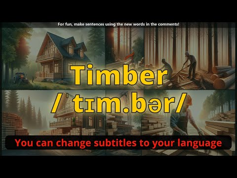Timber meaning with 5 examples