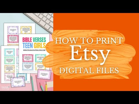 How to Print Etsy Digital Downloads at Home + How to Print Digital Art at Staples