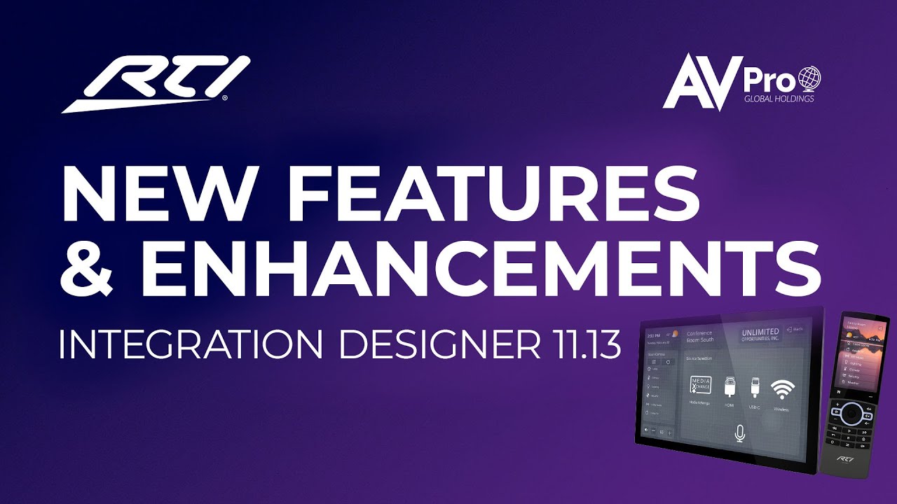 Integration Designer 11.13 - New Features Overview | RTI Control Systems