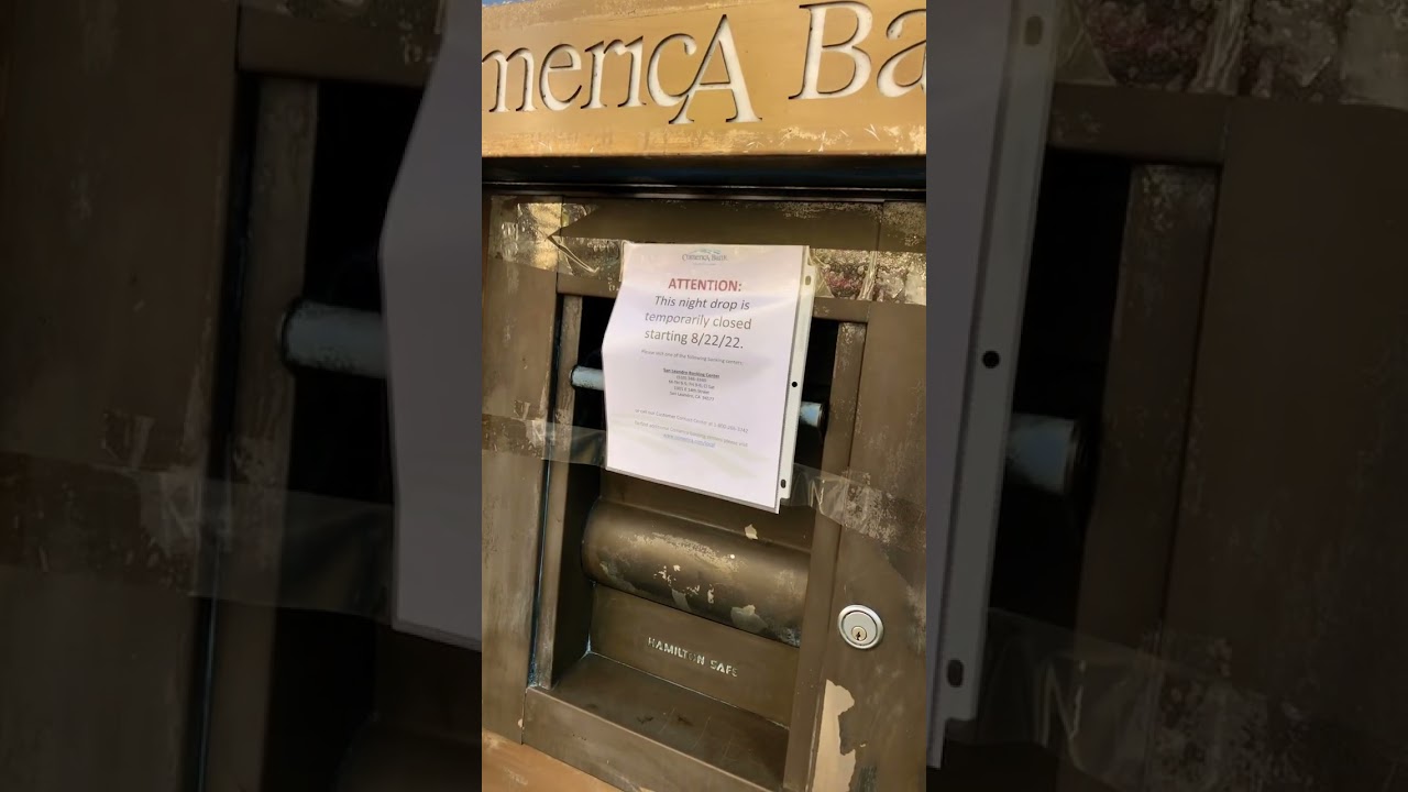 Money not safe downtown Oakland even in a night deposit