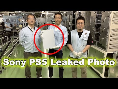 PS5 Console hands-on leaked image from Sony factory!