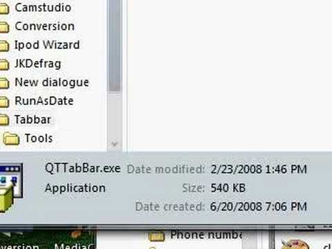 Windows Explorer Tabbed Browsing