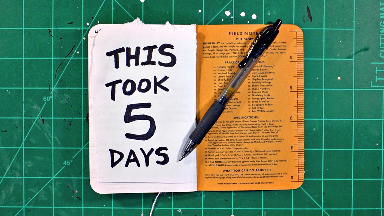 I Filled Up My First Field Notes in 5 DAYS!