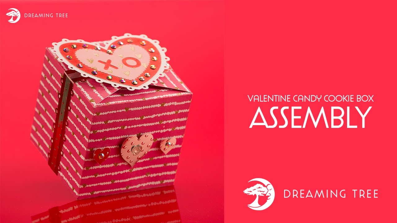 SVG File - Valentine Candy Cookie Box - Assembly Tutorial (For Cricut, Silhouette, and ScanNCut)