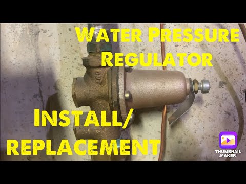 Water pressure regulator install or replacement