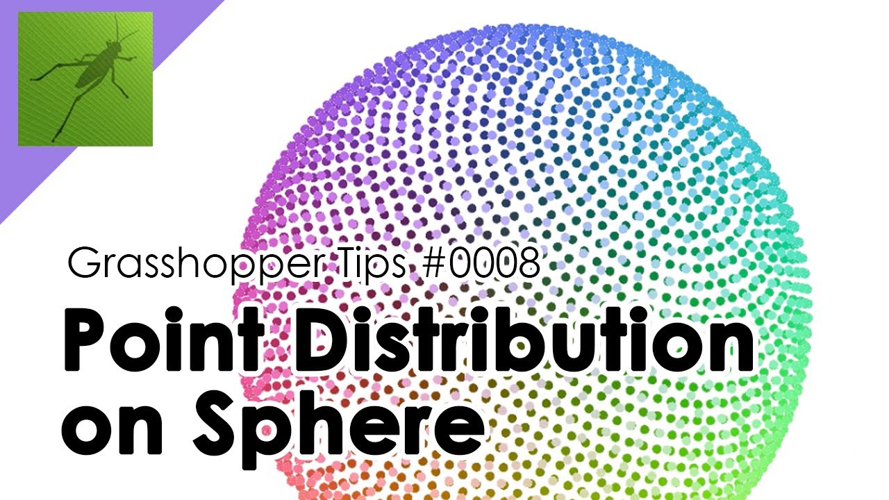 [Grasshopper Tips] #0008 Point Distribution on Sphere