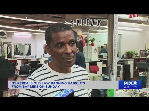 NY repeals old law banning haircuts from barbers on Sundays