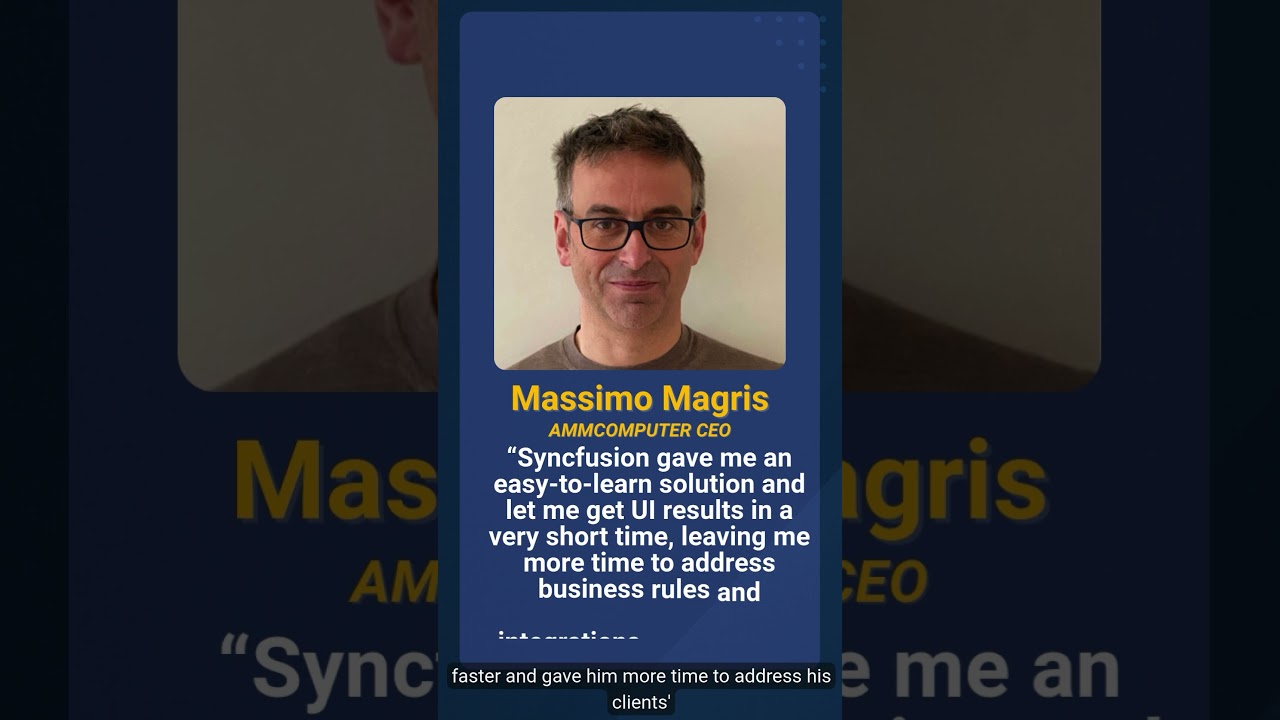Essential Studio Is the Smart Solution for Modern UI Development - Massimo Magris Tells You Why.