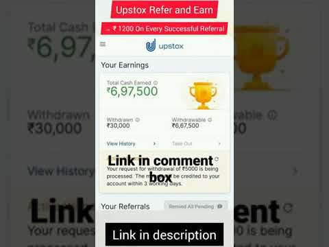Upstox App 1 Refer 1200₹ Direct Bank में ||2021 Best Earn Money app || New App Invite and Earn ||