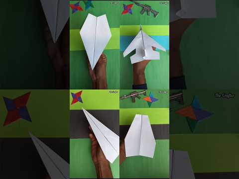 4 Types Of Amezing Homemade Paper Plane , (Tutorial)