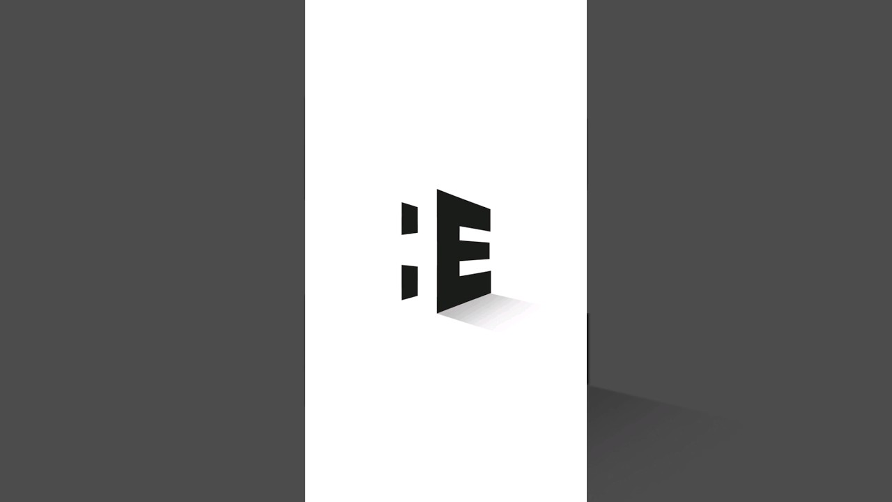 3D Initials Negative-Space Logo Design in Illustrator | #3dlogo #negativespace #logo #designprocess