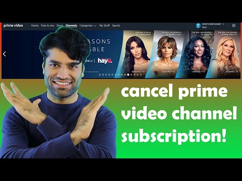 how to cancel prime video channel subscription