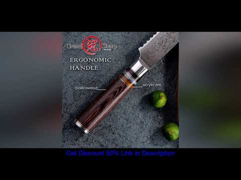 Slide Damascus Kitchen Knives vg10 Japanese Damascus Steel Bread Knife Cake Slicing Bakery Tools Se