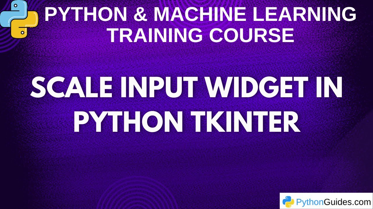 Scale Input Widget in Python Tkinter