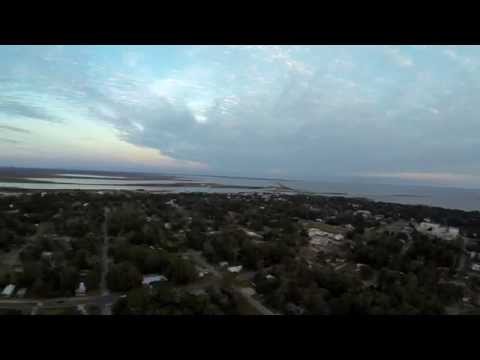 Panoramic Aerial view of Apalachicola, FL