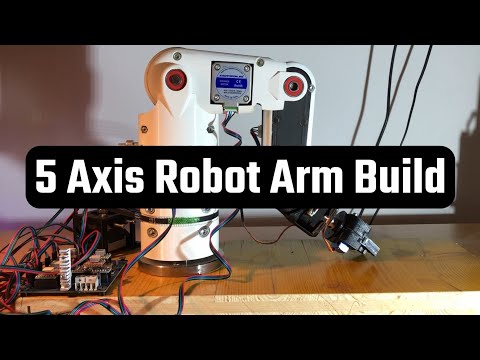 3D Printed 5 Axis Robot Arm by Dejvid - Thingiverse