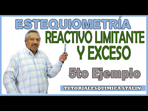REACTIVO LIMITANTE Y EXCESO | 5to Ejemplo| 2021 (Detallado)