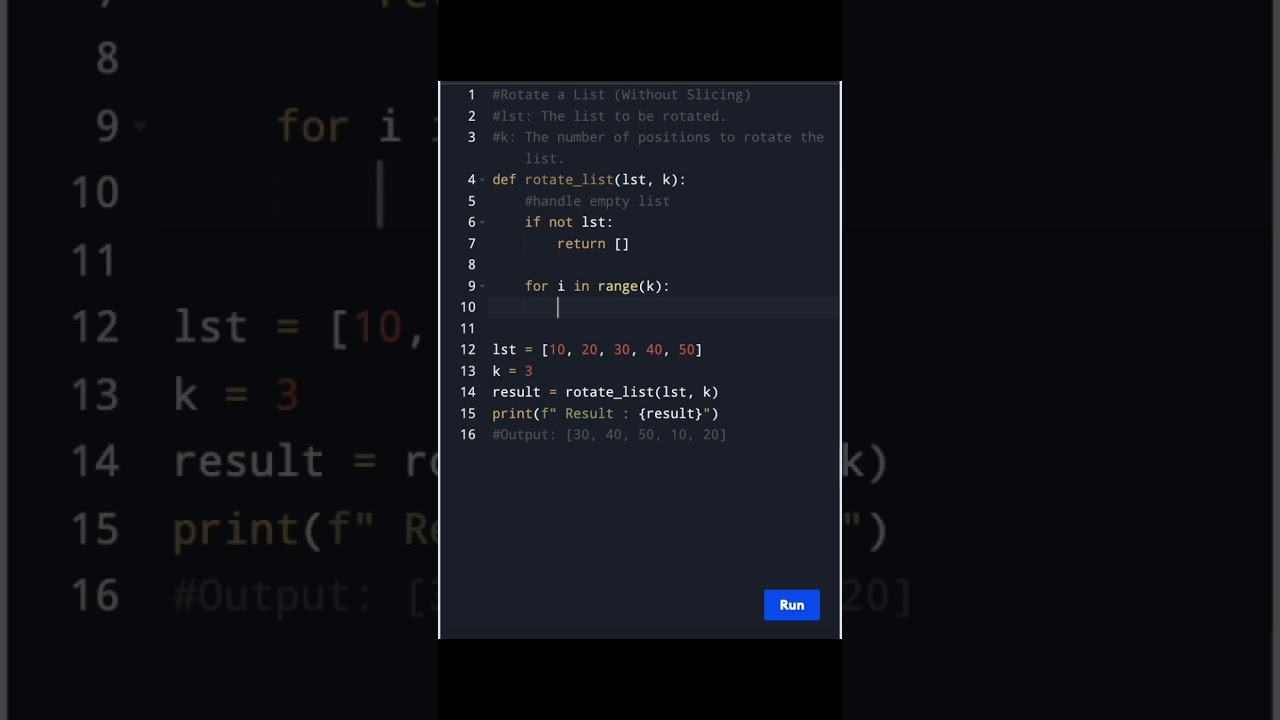 Try rotating List in python! #shortsvideo #learnpython #learn