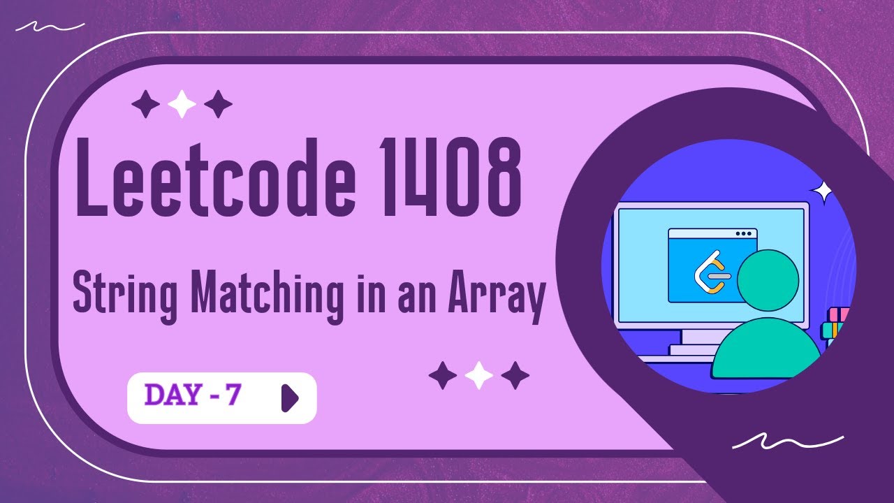 1408 | String Matching in an Array | KMP Algorithm